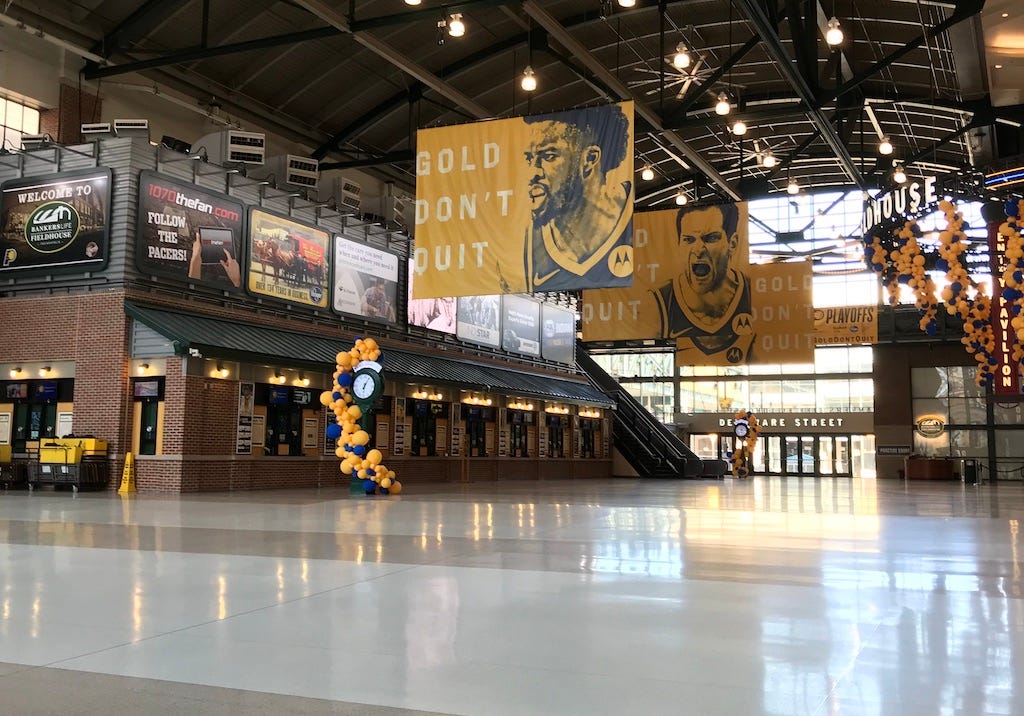 Pacers' home opener will be a gold out