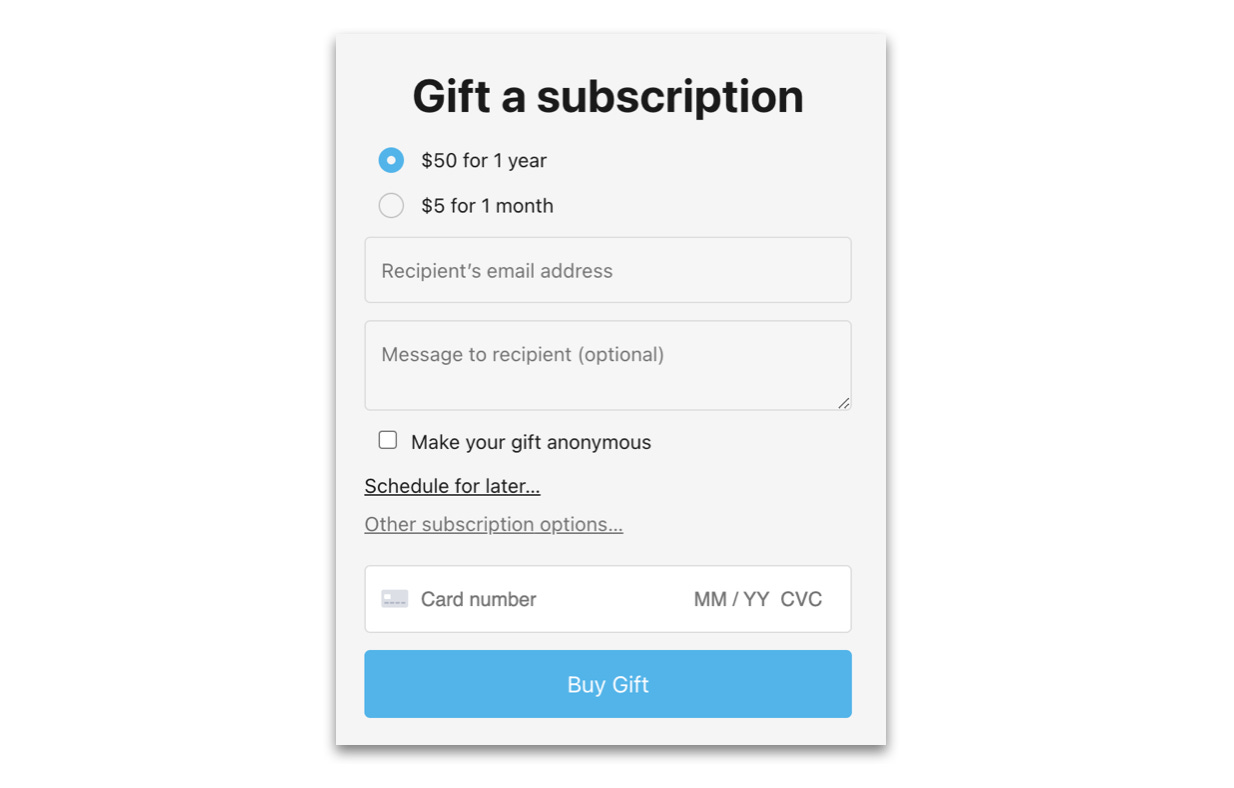 Giving the gift of a Substack subscription - On Substack