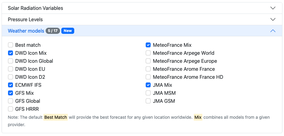 Best weather models in one open-source API