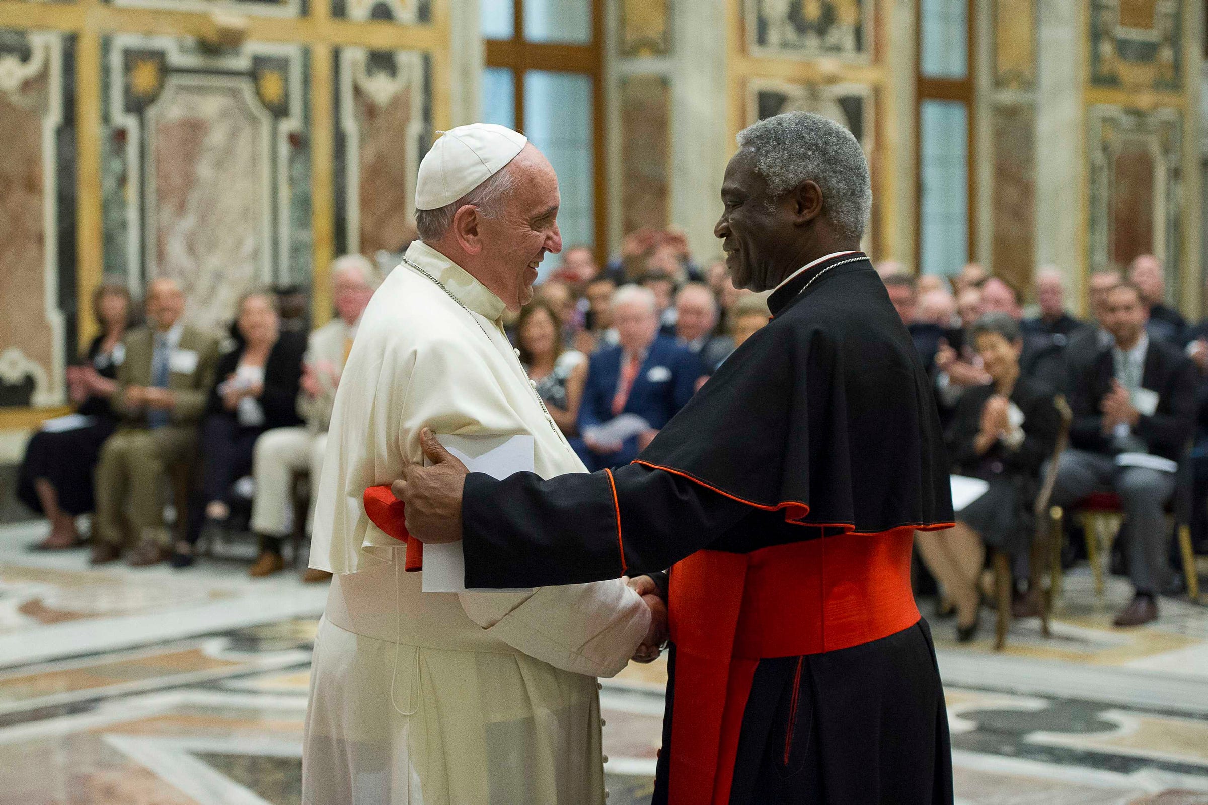 Kardinal Turkson als Präfekt des von ihm geleiteten Dikasteriums ...