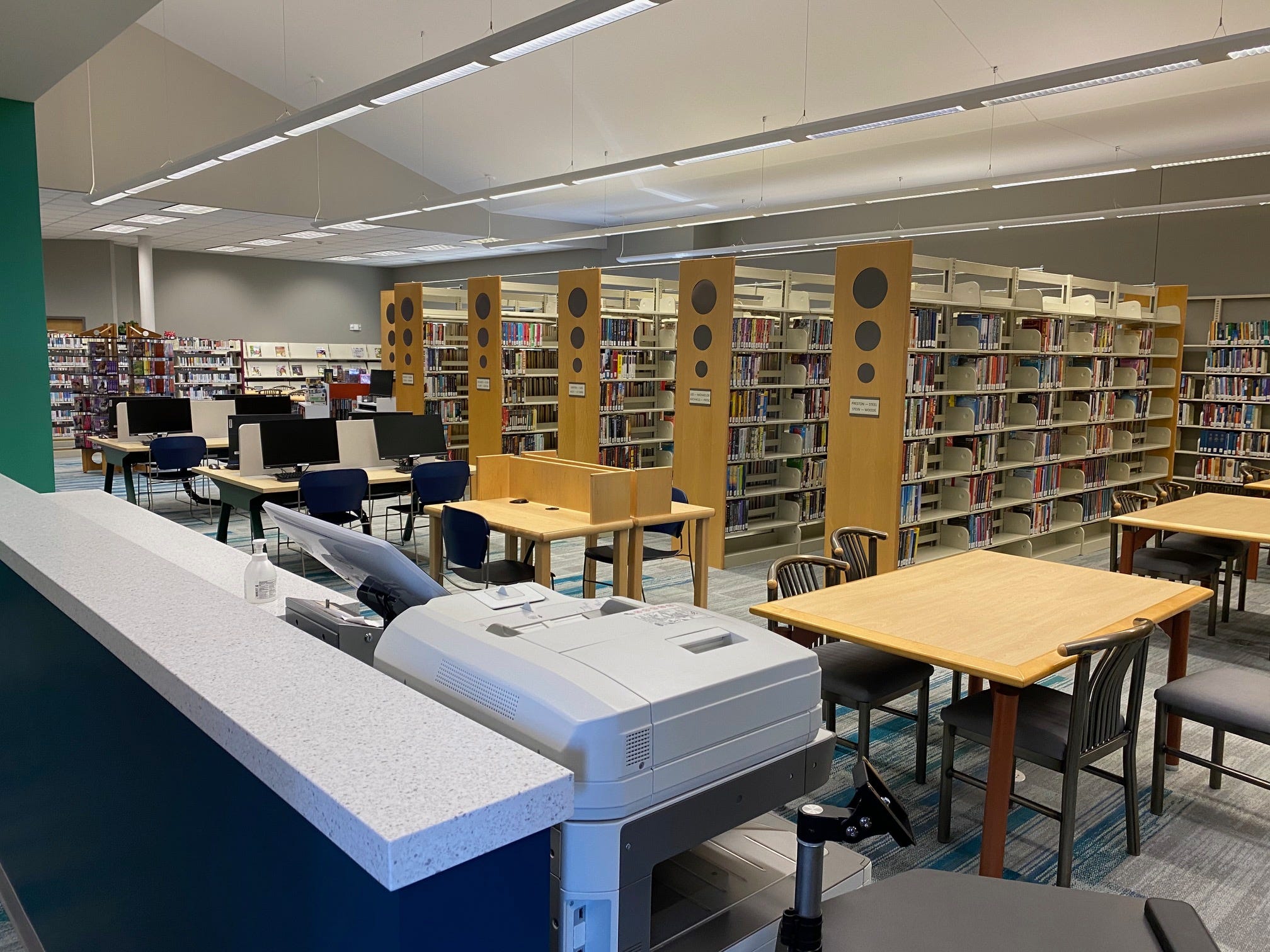 Del Webb Library reopens with new look after being closed for a full ...