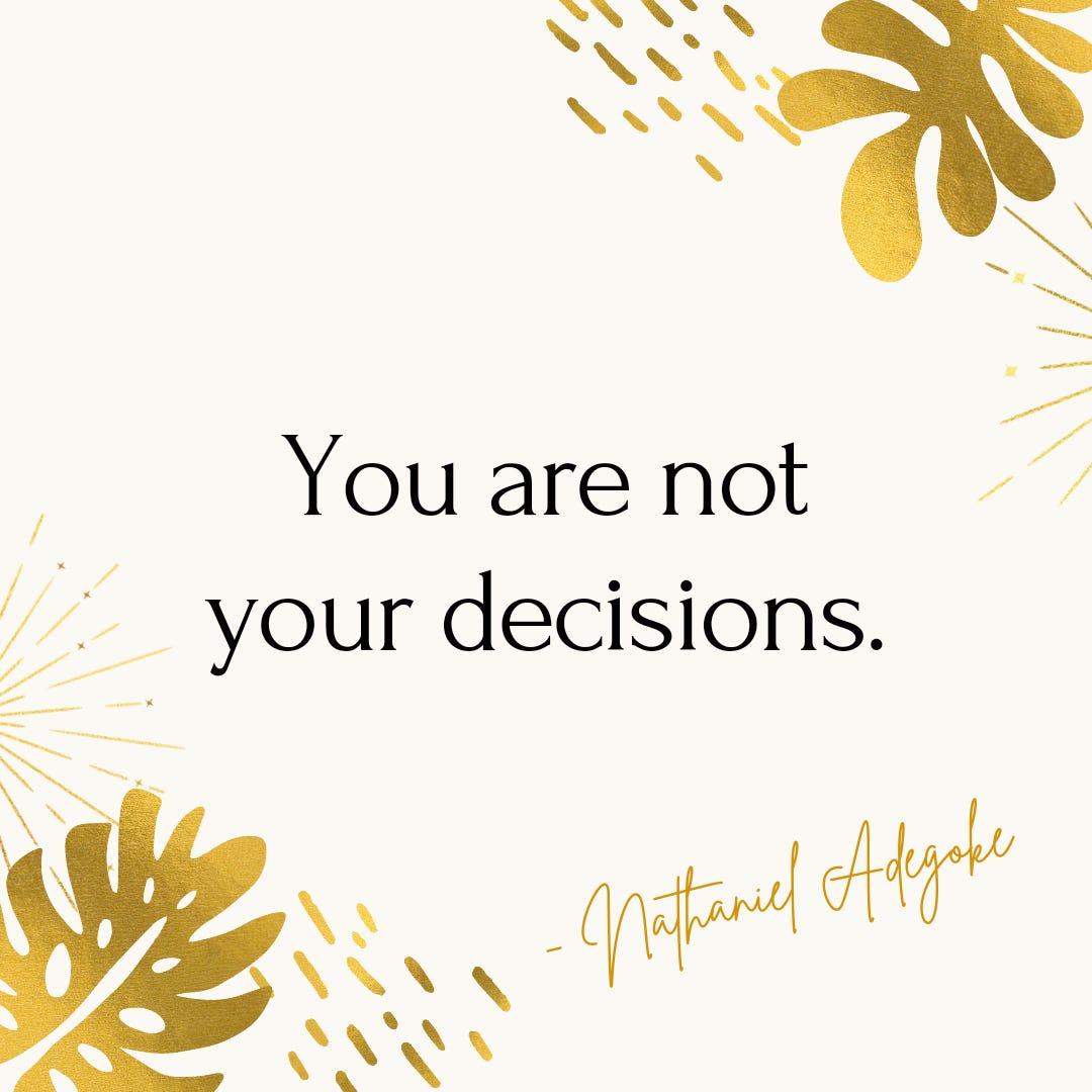 The Burden of Choice - by Nathaniel Adegoke
