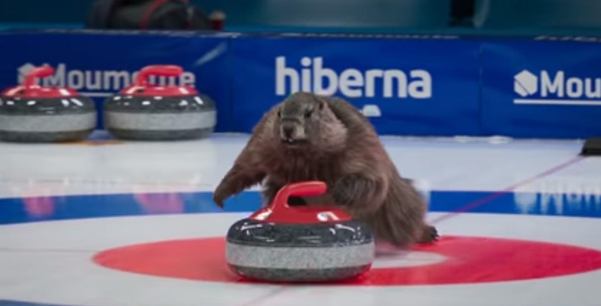 Why all your friends send you all the curling videos