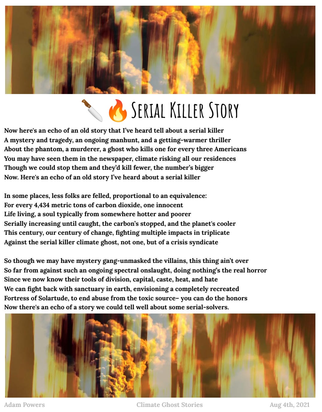 🔪🔥Serial Killer Story - by Adam Powers