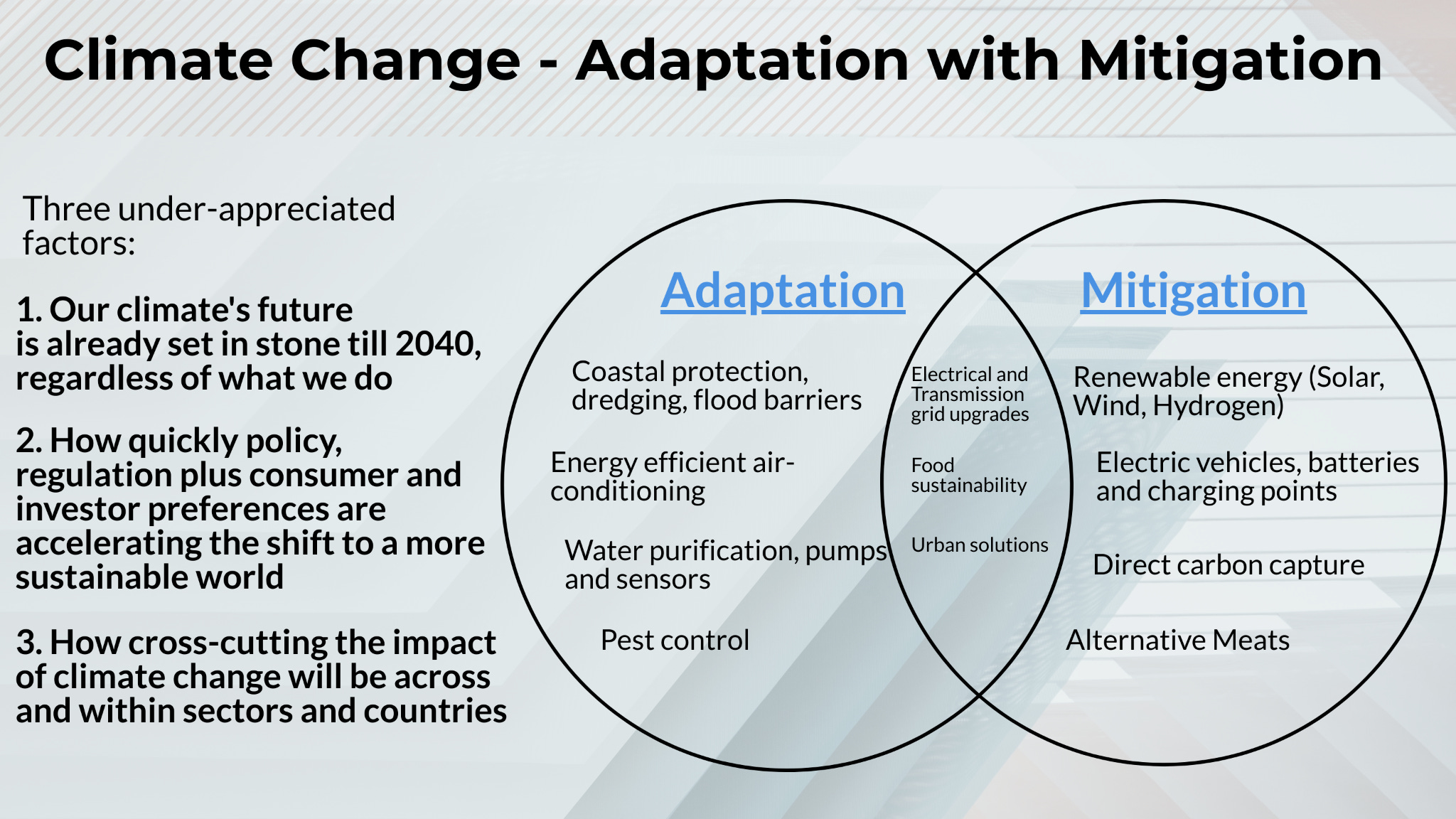 Climate Change - Adaptation with Mitigation