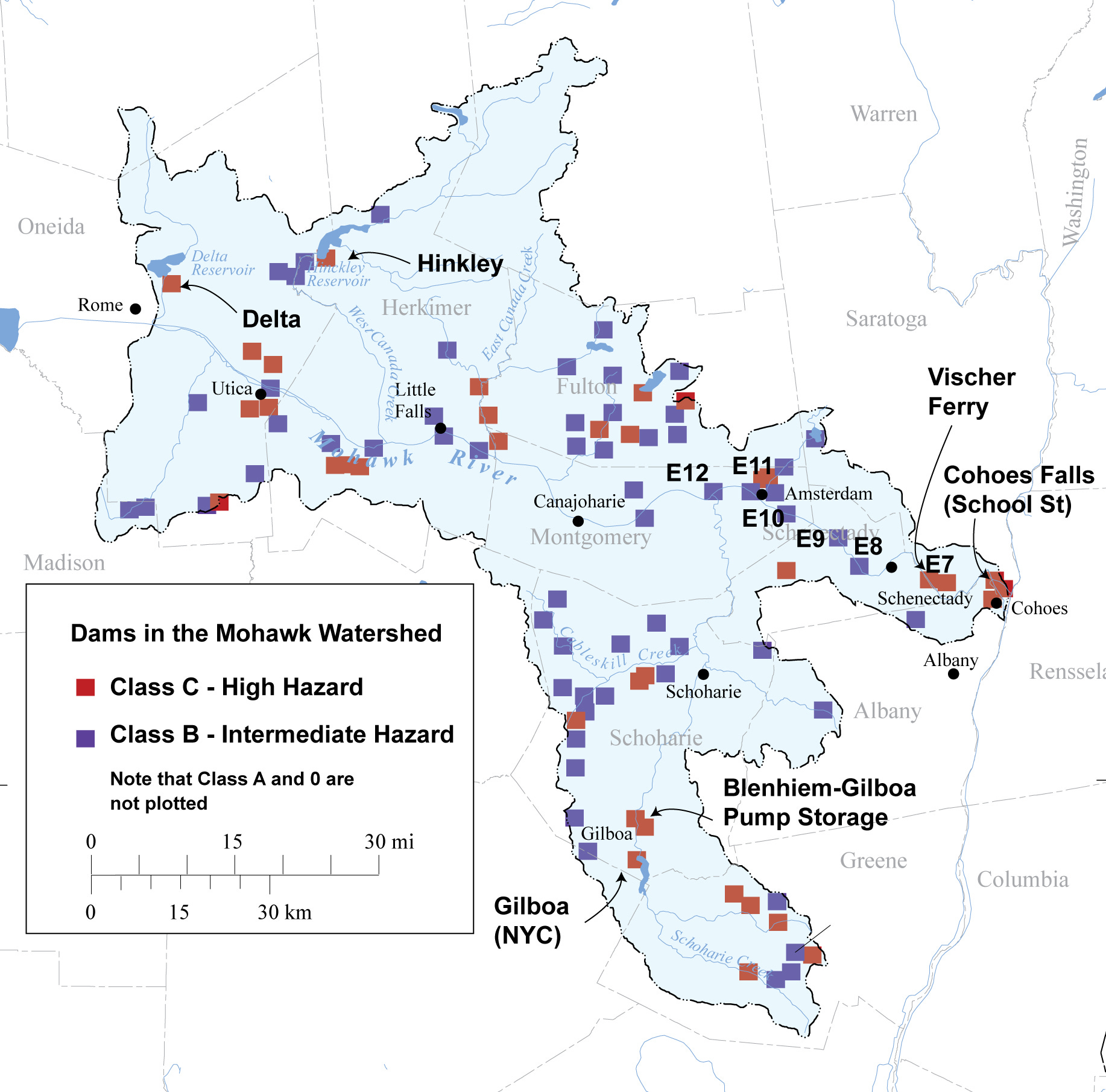Dams in the Mohawk Watershed - by John Garver