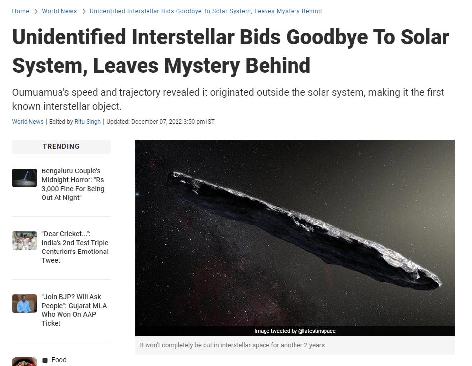 'Oumuamua - by Romio - Murphy's Law