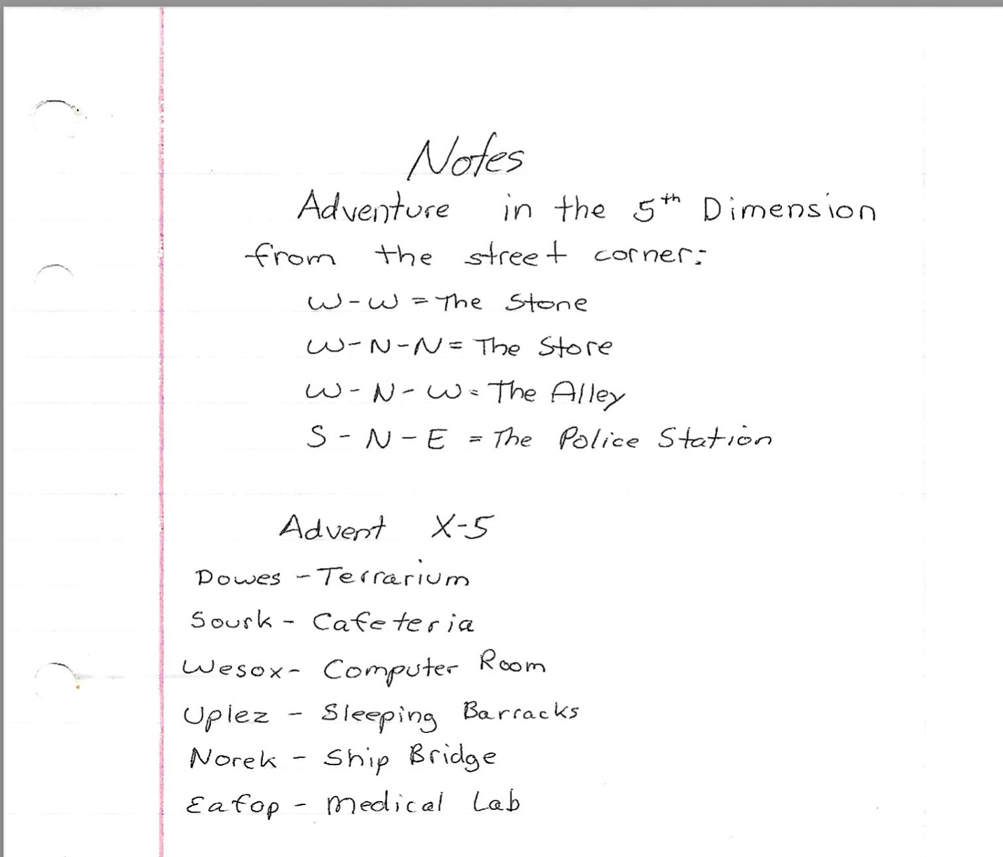 Text Adventure Game Maps - by Paul Lefebvre