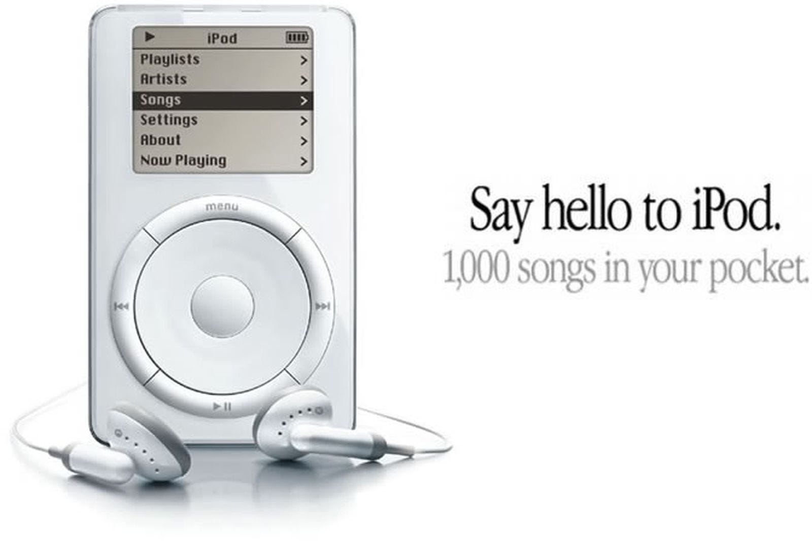 A 20 años de haber conocido el primer iPod 🎧
