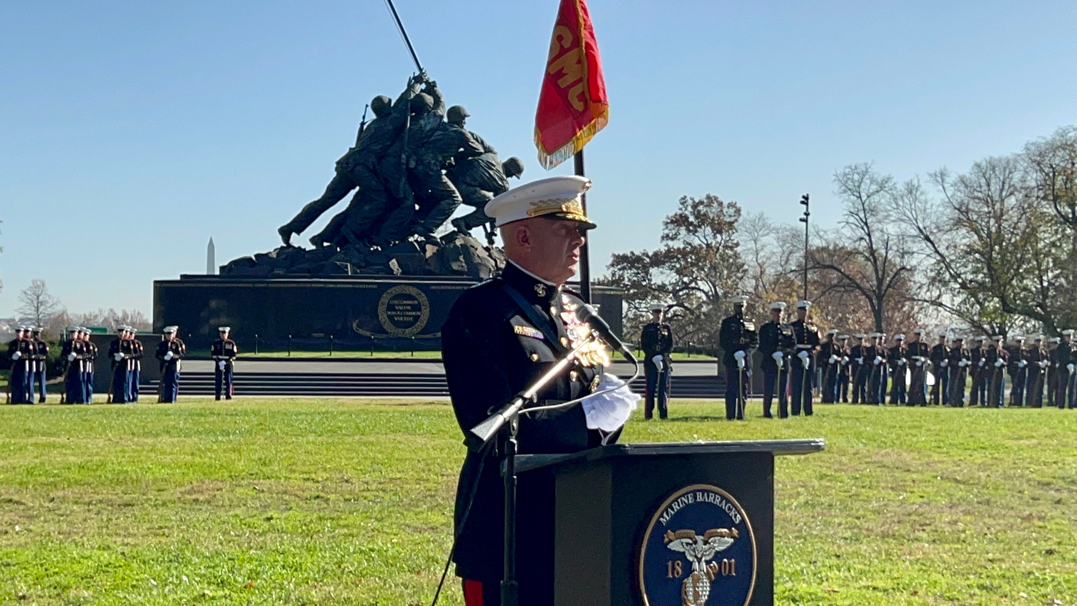 The Marine Corps 247th Birthday Wreath Laying Parade -- Behind the ...
