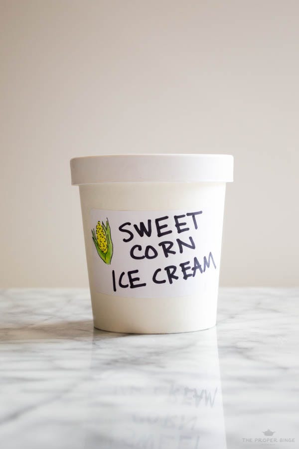 Sweet Corn & Crème Fraîche Ice Cream - by Reba Toloday