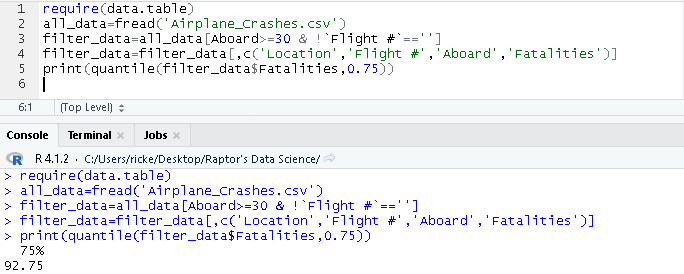 Stats Analysis 1: The 5 Number Summary & IQR