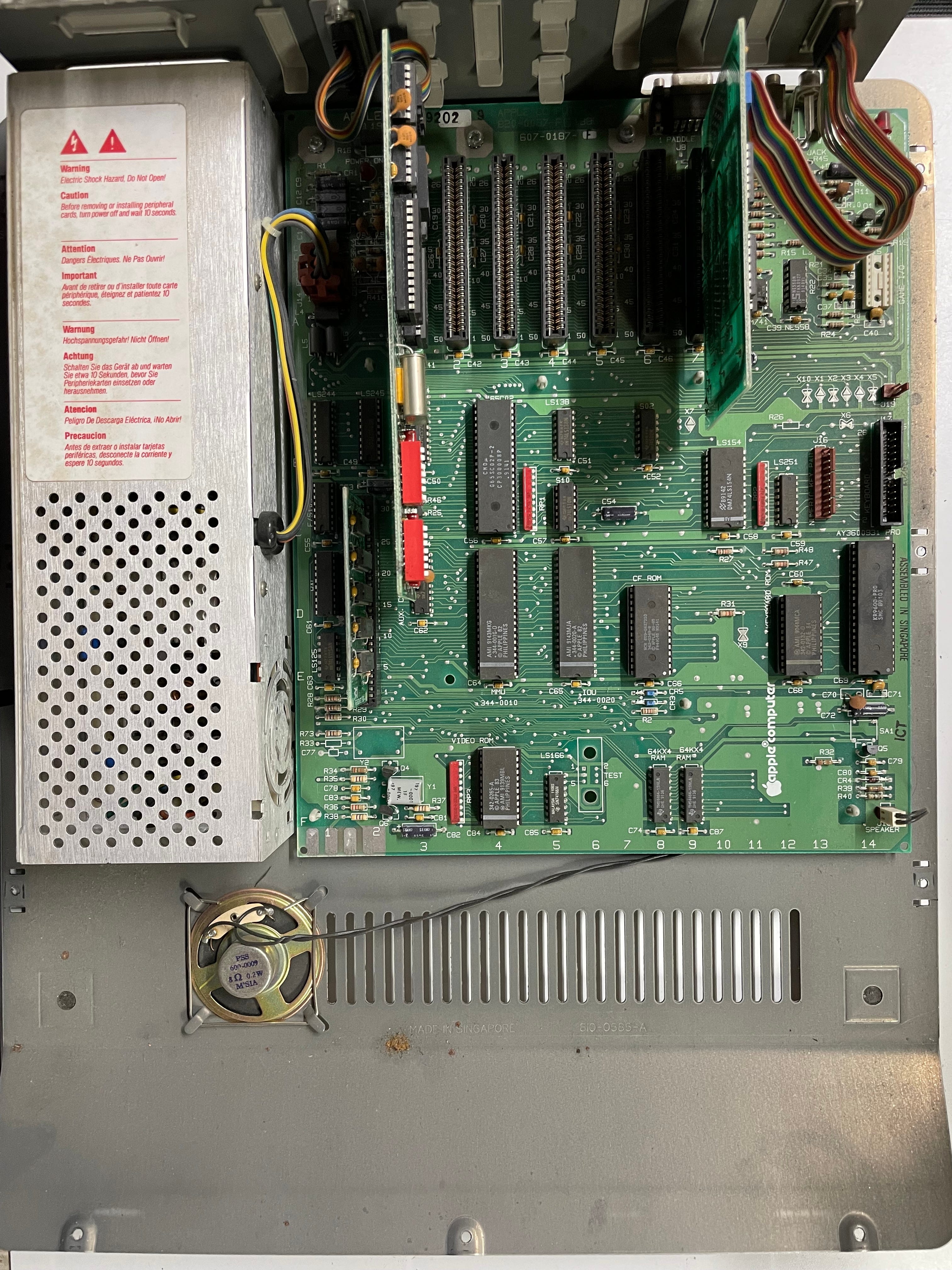 Reviving an Apple IIe with a new power supply