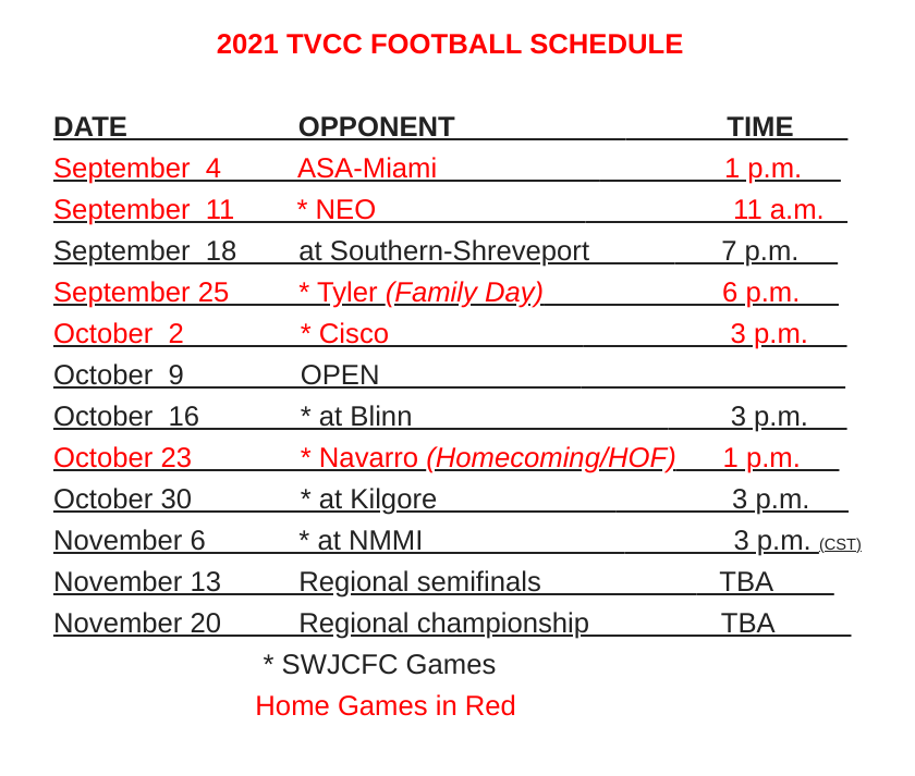 TVCC Cardinals get ready for 2021 Fall Season