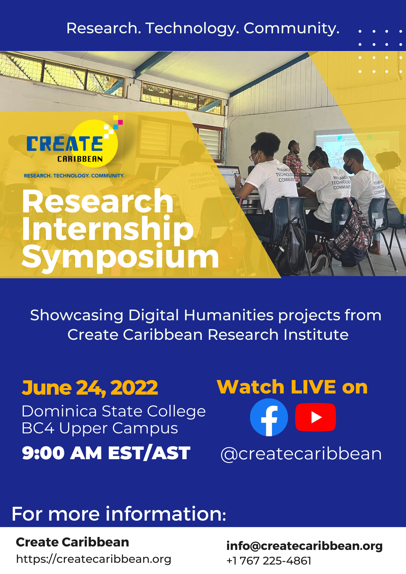 Create Caribbean Research Internship Symposium