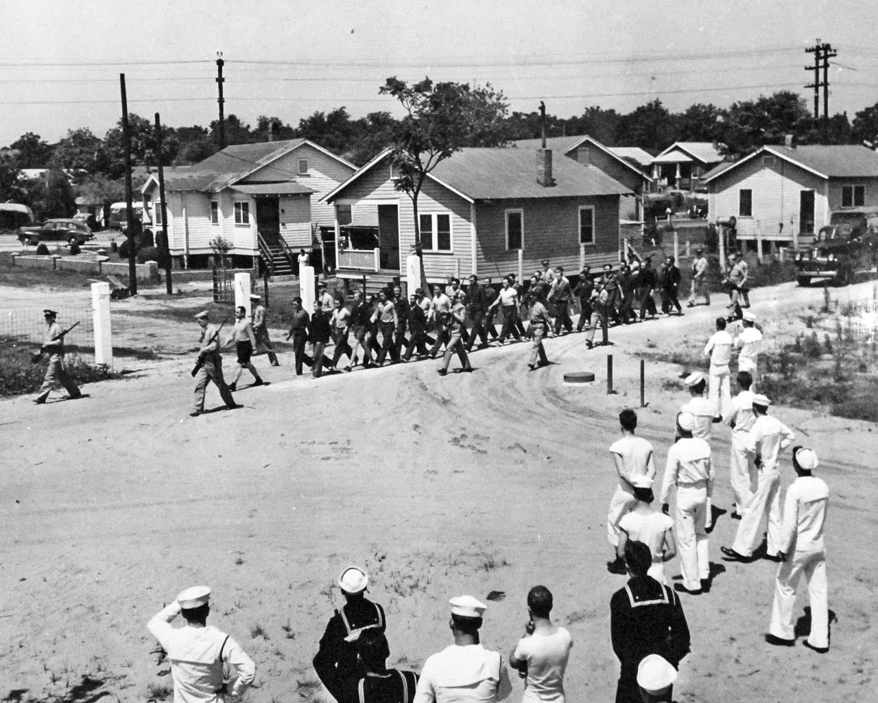 USCGC Icarus sinks U-352 - by Martin Cherrett