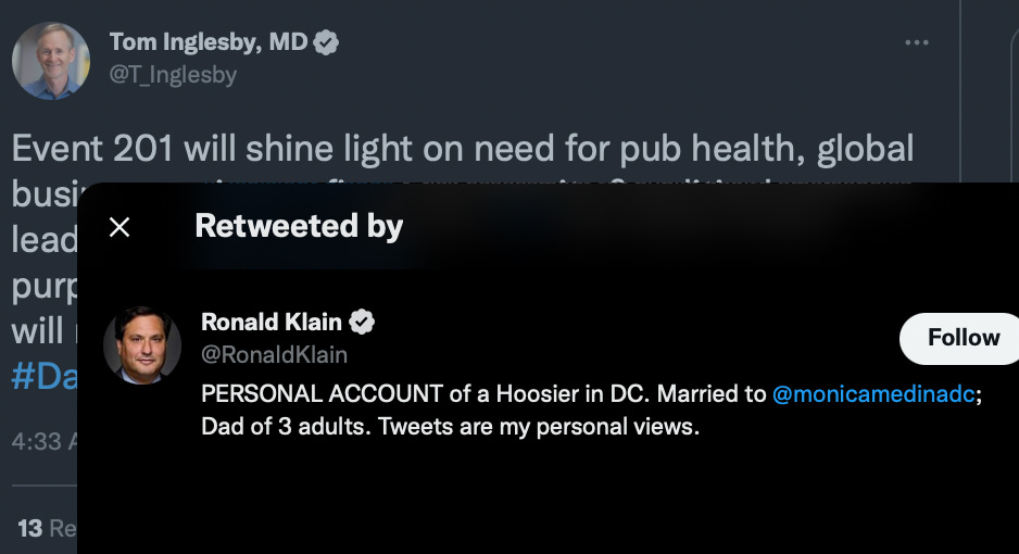 Pre-pandemic Event 201 coronavirus simulation was devised at infamous ...