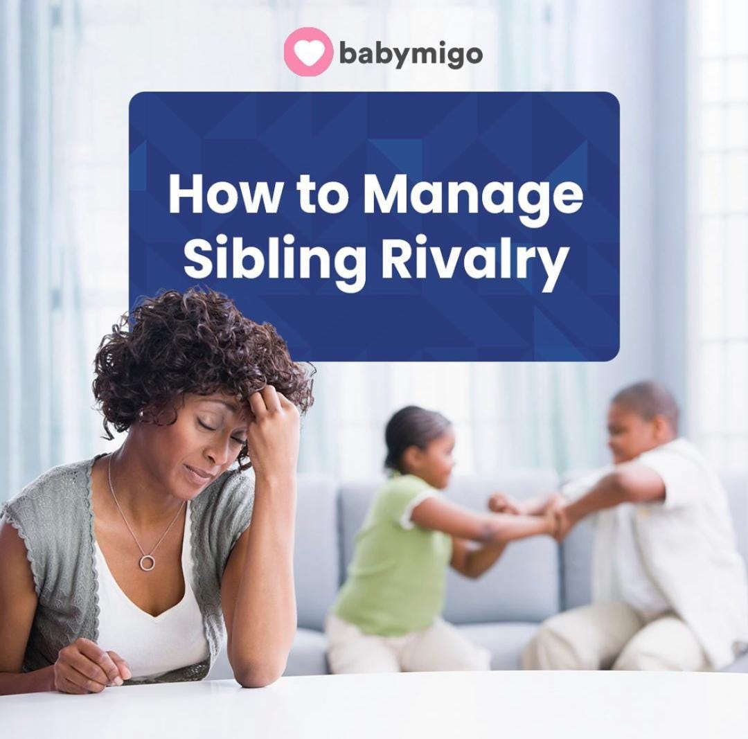 How to Manage Sibling Rivalry, Products by Babymigo + More