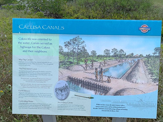 Photos of the Route of the Ancient Calusa Canal in Naples Florida