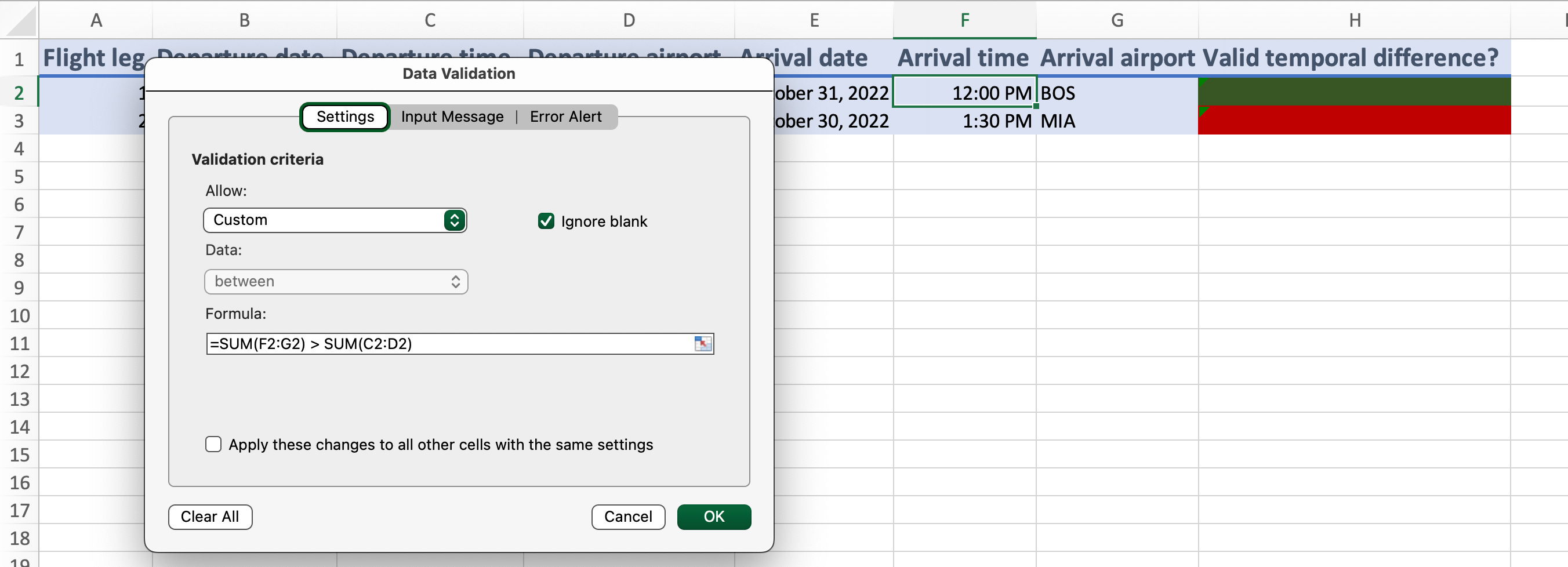 Excel Structured References And Data Validation