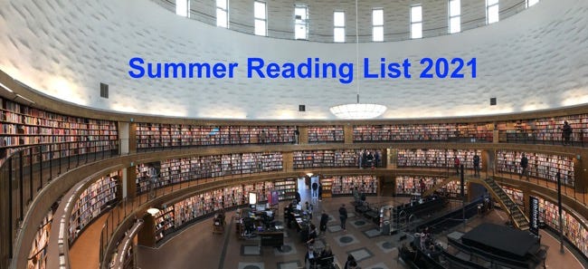 Book Recommendations: Summer Reading List 2021
