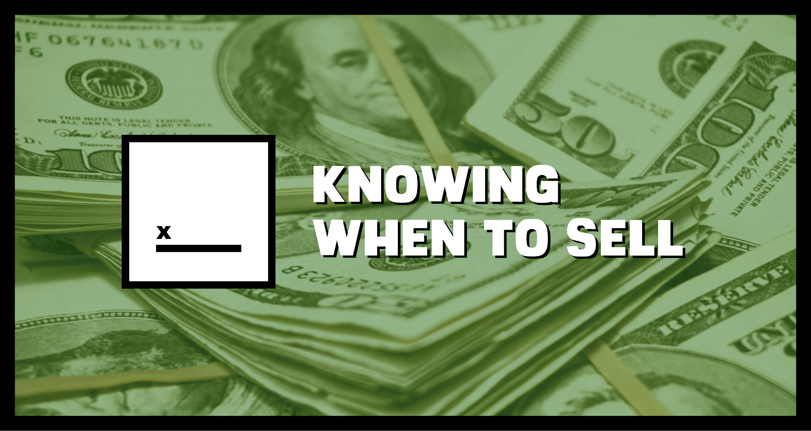 Knowing when to sell - by Weekend Fund - Signature Block