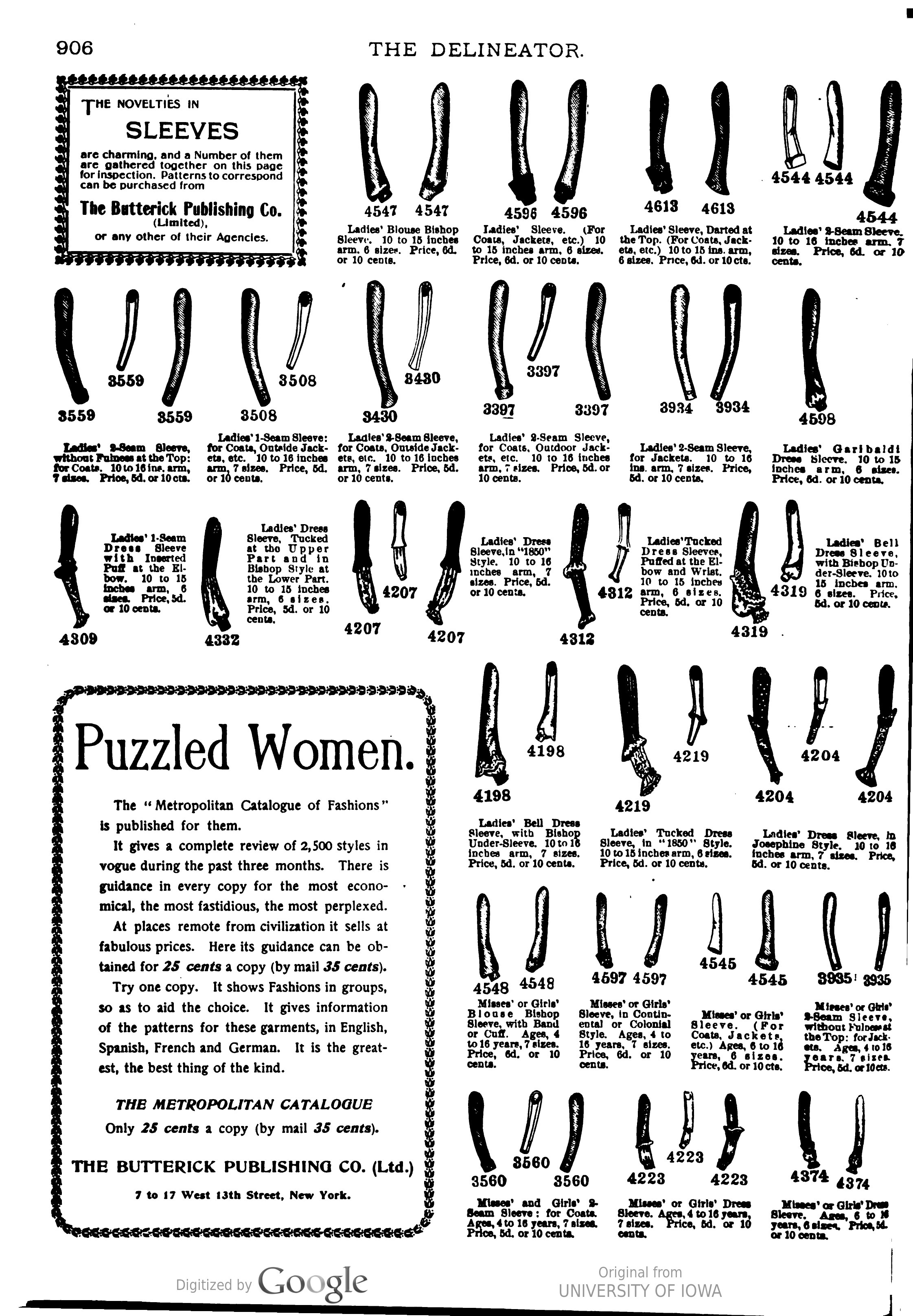 Sleeves: 1900 to 1910, Part 1 - by Paula Bates