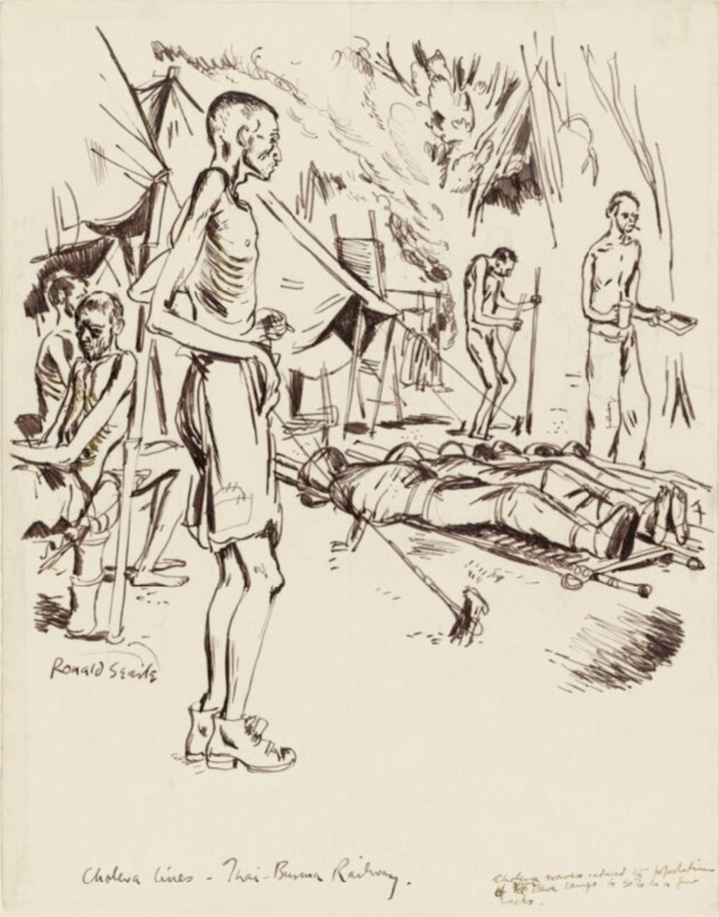 Ronald Searle: Prisoner-of-War Drawings - by Bill Russell