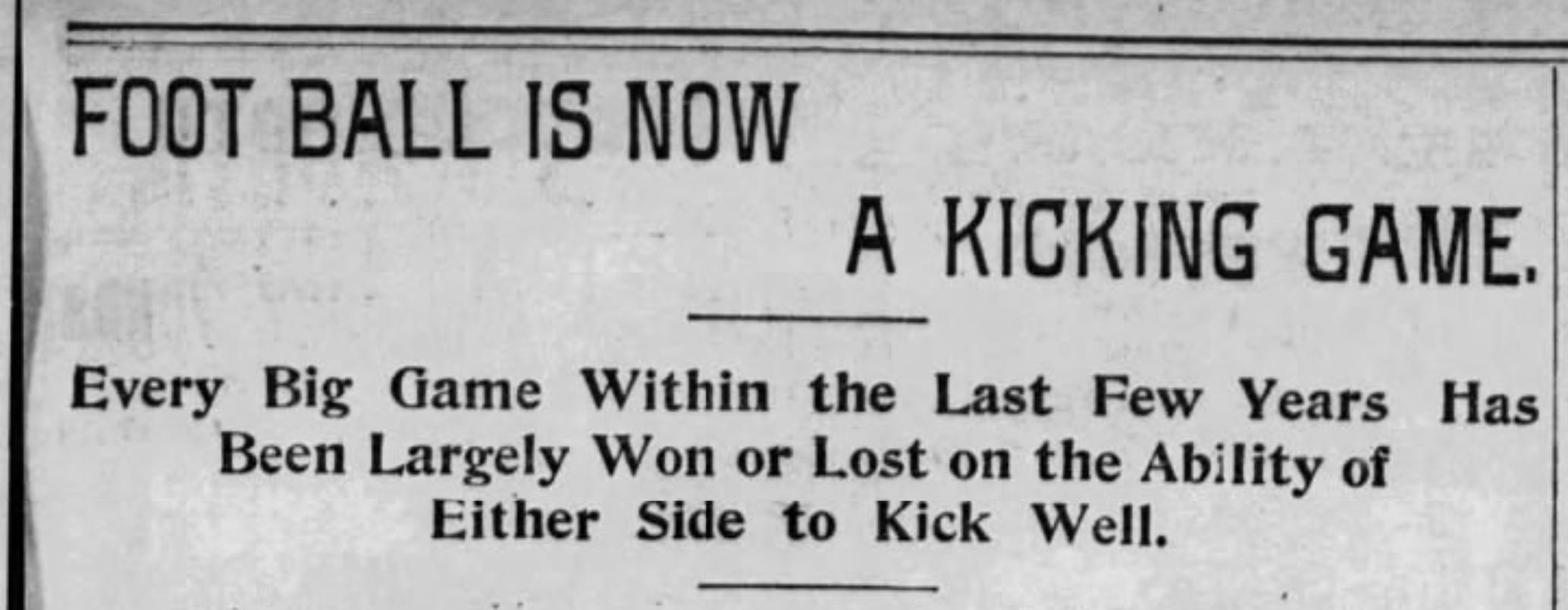 Today's Tidbit... Punting Early And Often Today's Tidbit... Punting Early And Often