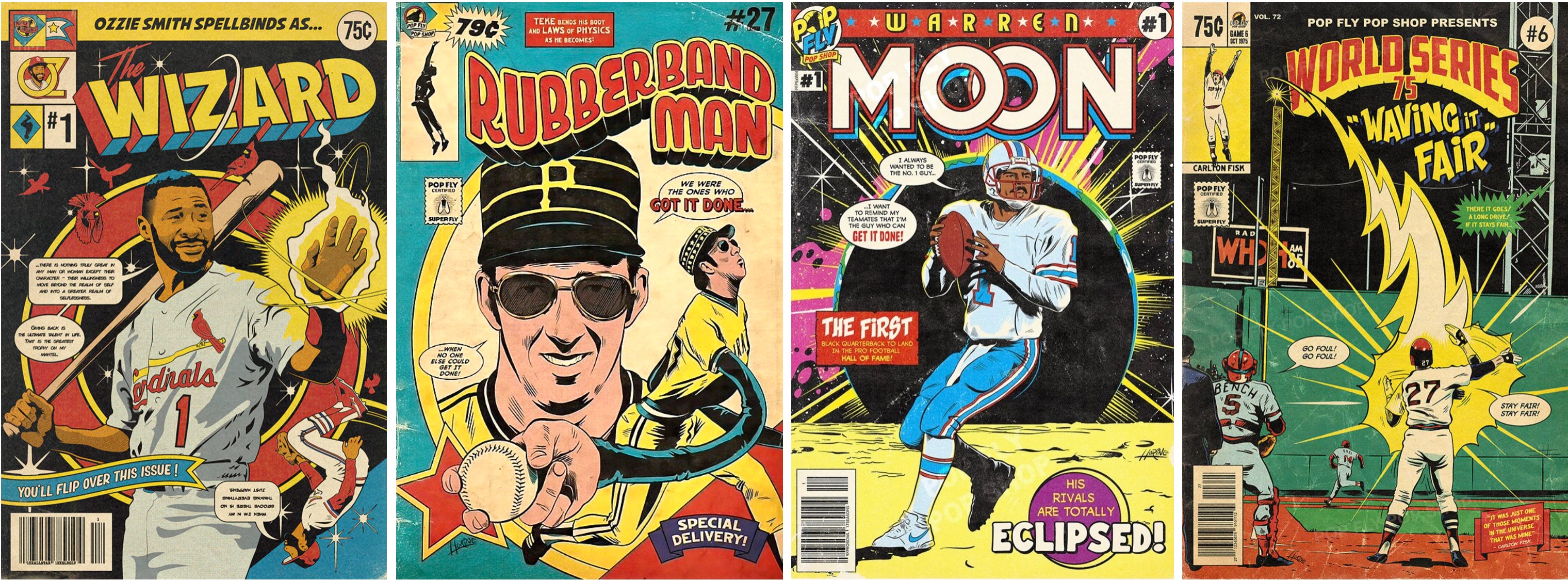 The Artist Who’s Combining Retro Sports and Comic Books