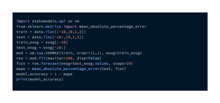 Time Series Forecasting: VARMAX Model - Onepagecode