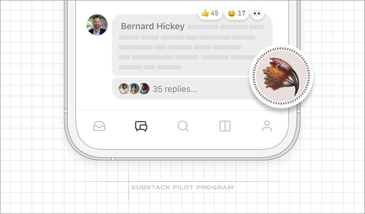 Join me on Substack's app to try out 'threads'