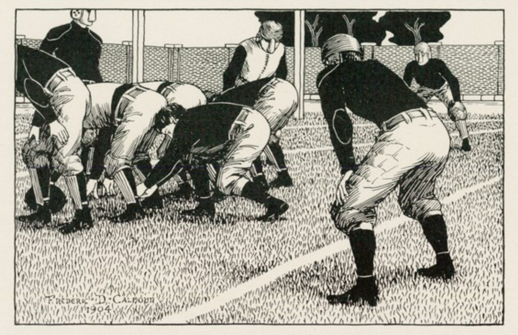 Today's Tidbit... Great Illustration of Early 1900s Football