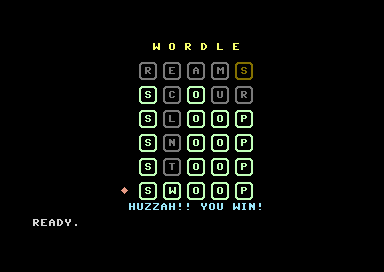 Wordle ported to Windows 3.1, PalmOS, DOS, Linux Terminal... and much more.