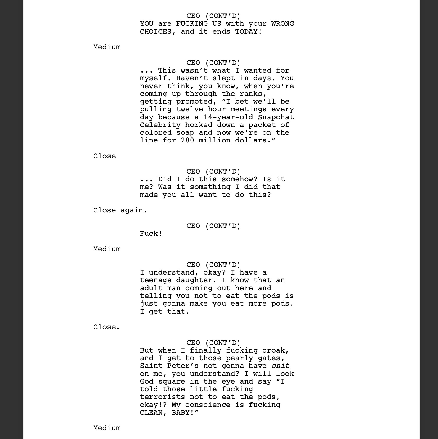 Dissecting "Tide Pod CEO" by Brennan Lee Mulligan