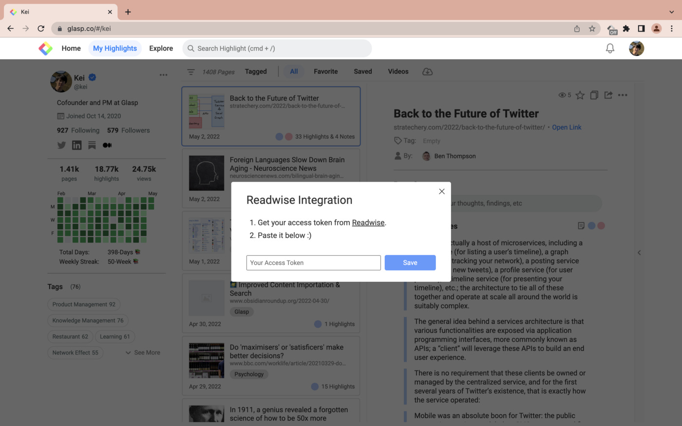 Tutorial: How to Export Web Highlights into Readwise