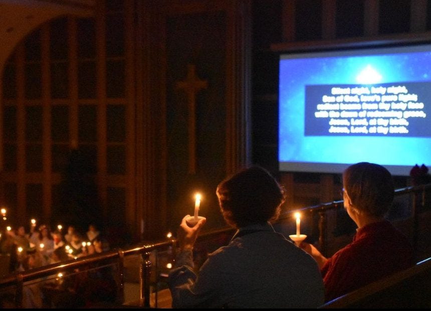 A Gallery Of The Faithful Gathering For Church. Album 20