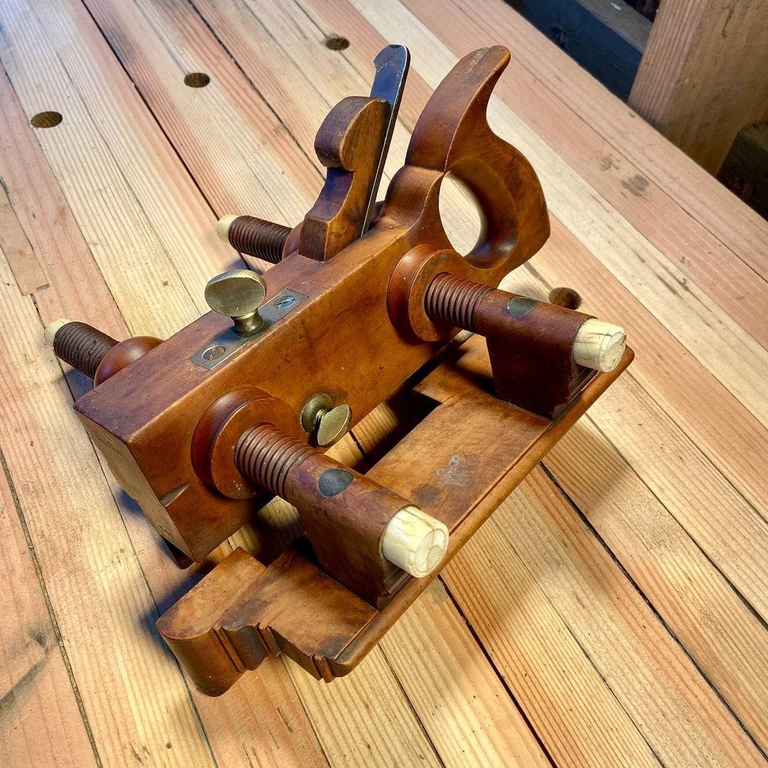 Who invented the screw arm plow plane? - by Abraham Hyatt