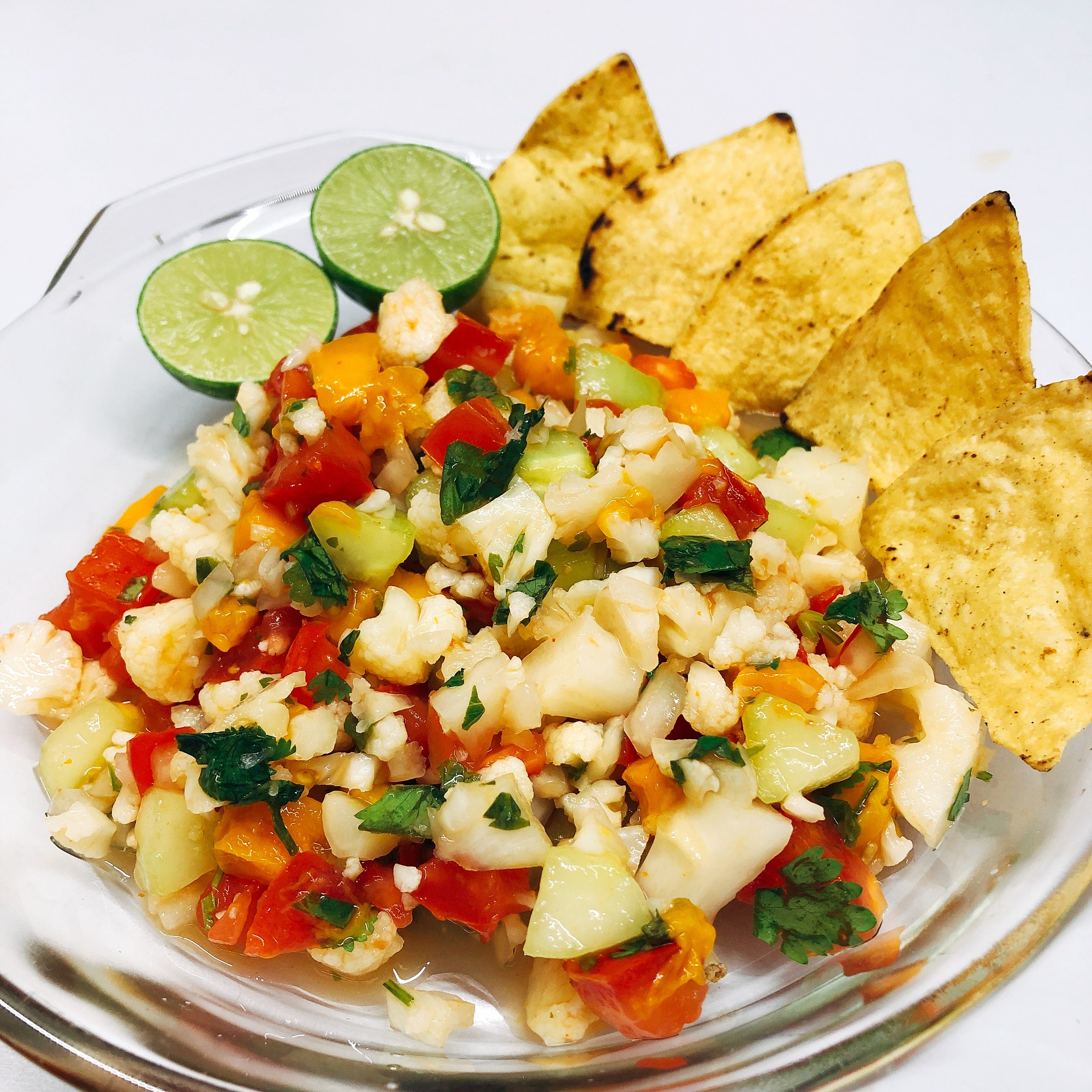 Ceviche vegano de coliflor con mango. - by Marisol Vázquez