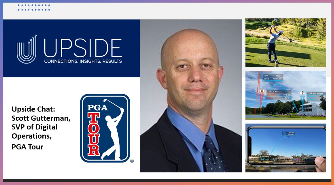 🔥Upside Chat: Scott Gutterman, SVP of Digital Operations, PGA Tour.