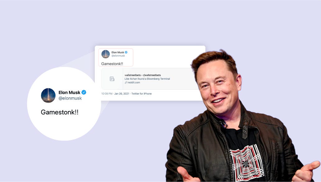 Elon Musk Tweeted and GameStop stock is flexing