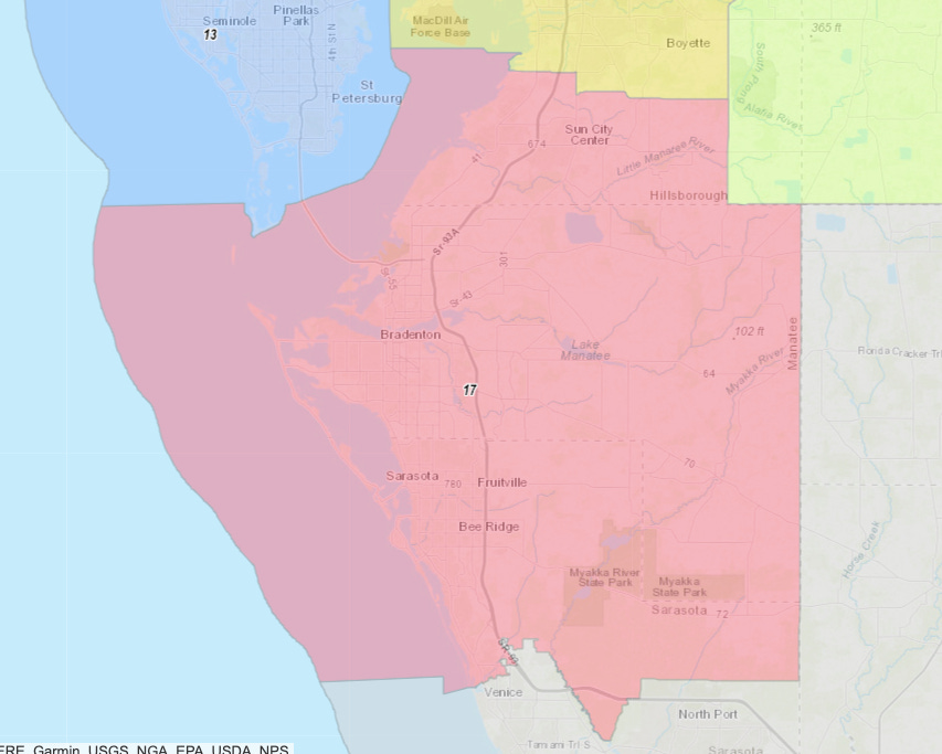 Here's what Manatee County's district in U.S. House could look like ...