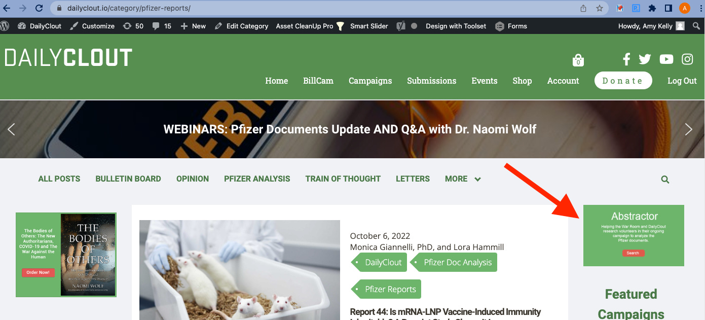 A Demonstration of How to Use the Abstractor Tool to Search the Pfizer ...