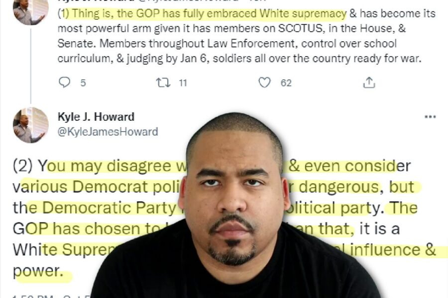 Kyle J. Howard Calls Republicans ‘White Supremacist’ Cultists- Who He ...