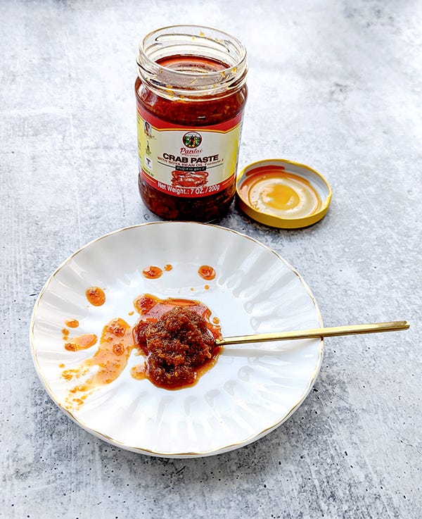 Crab Fried Rice with Crab Paste - by Leela Punyaratabandhu