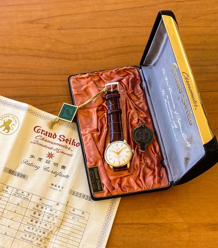 Grand Seiko First - early box full set unboxing