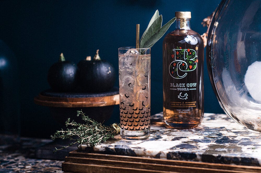 The Sloe + Strawberry Long Drink