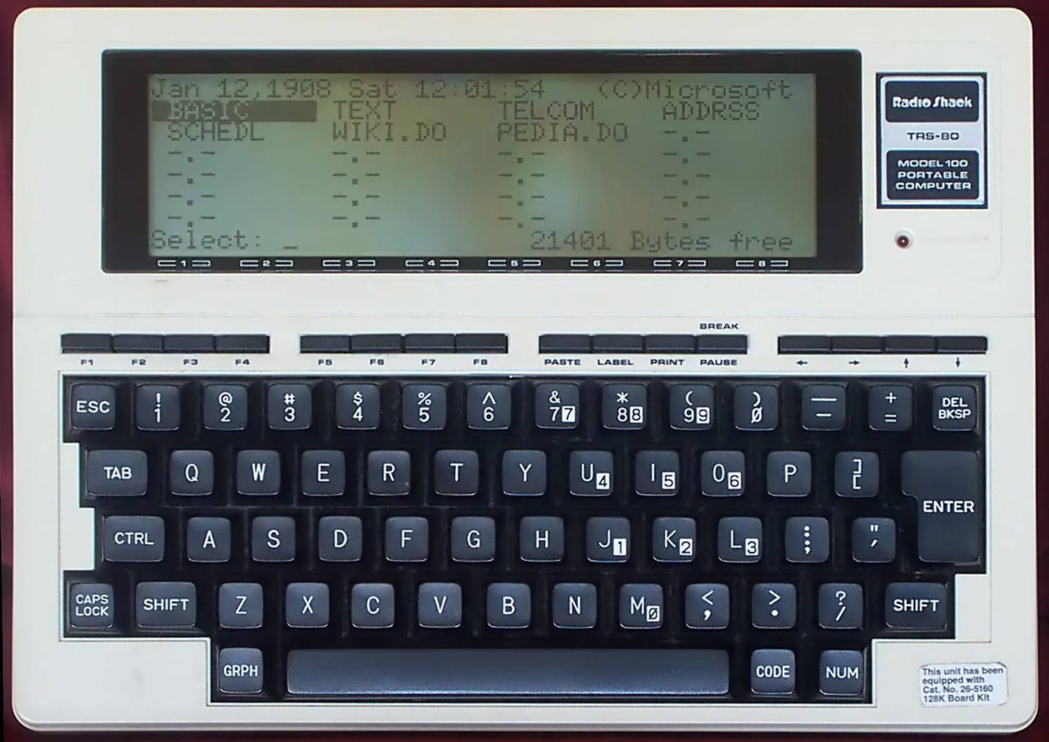 TRS-80 Model 100 emulator for the DevTerm