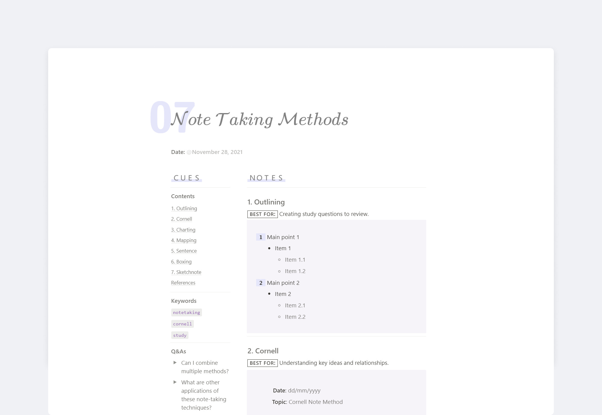 Taking Notes The Easy Way... - Chii's Studio