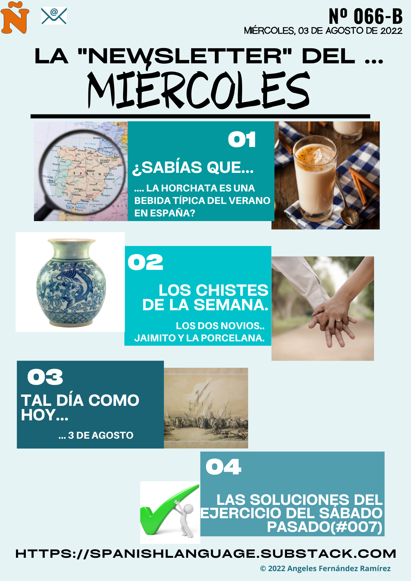 Wednesday’s Spanish Language Newsletter! (066-B)